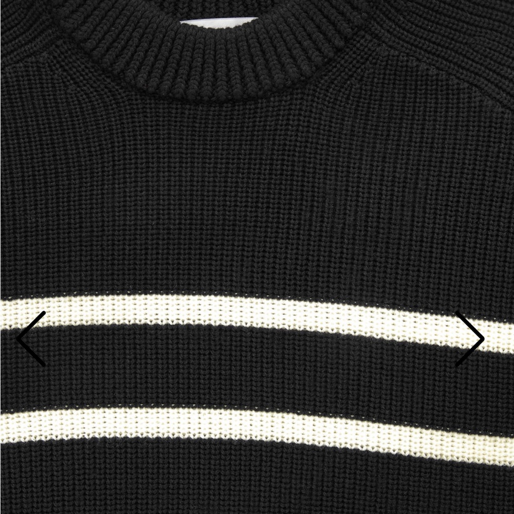 Cos Merino Striped Sweater - Gem